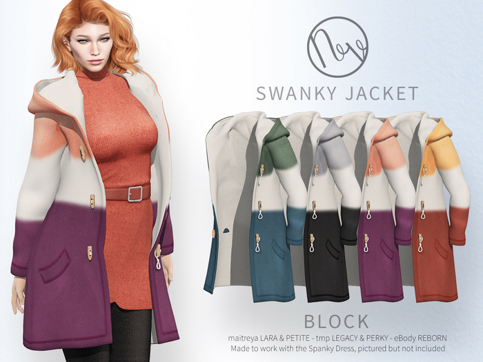 Second Life Marketplace - neve jacket - swanky block Second Life Marketplace - neve jacket - swanky block